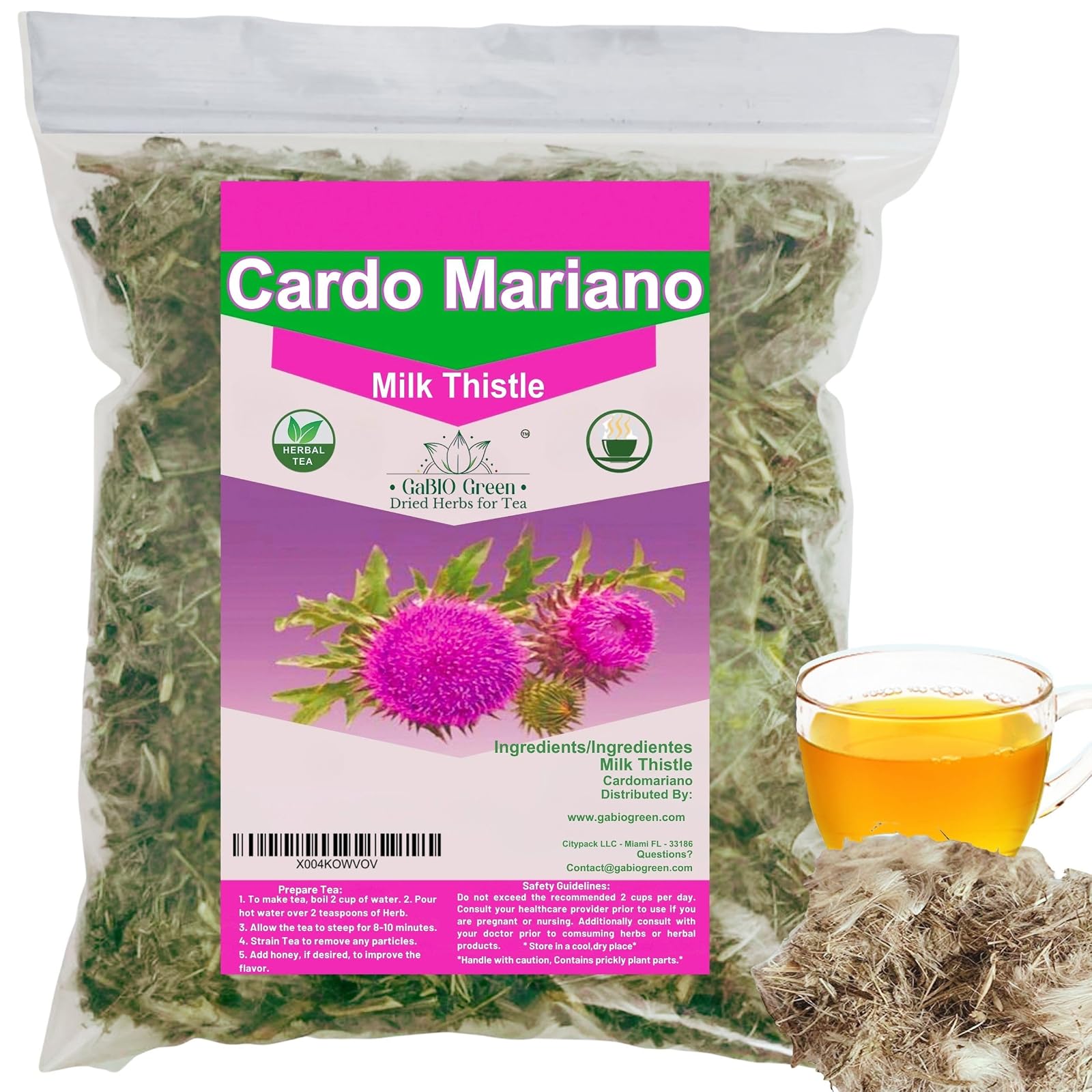 organic milk thistle loose leaves