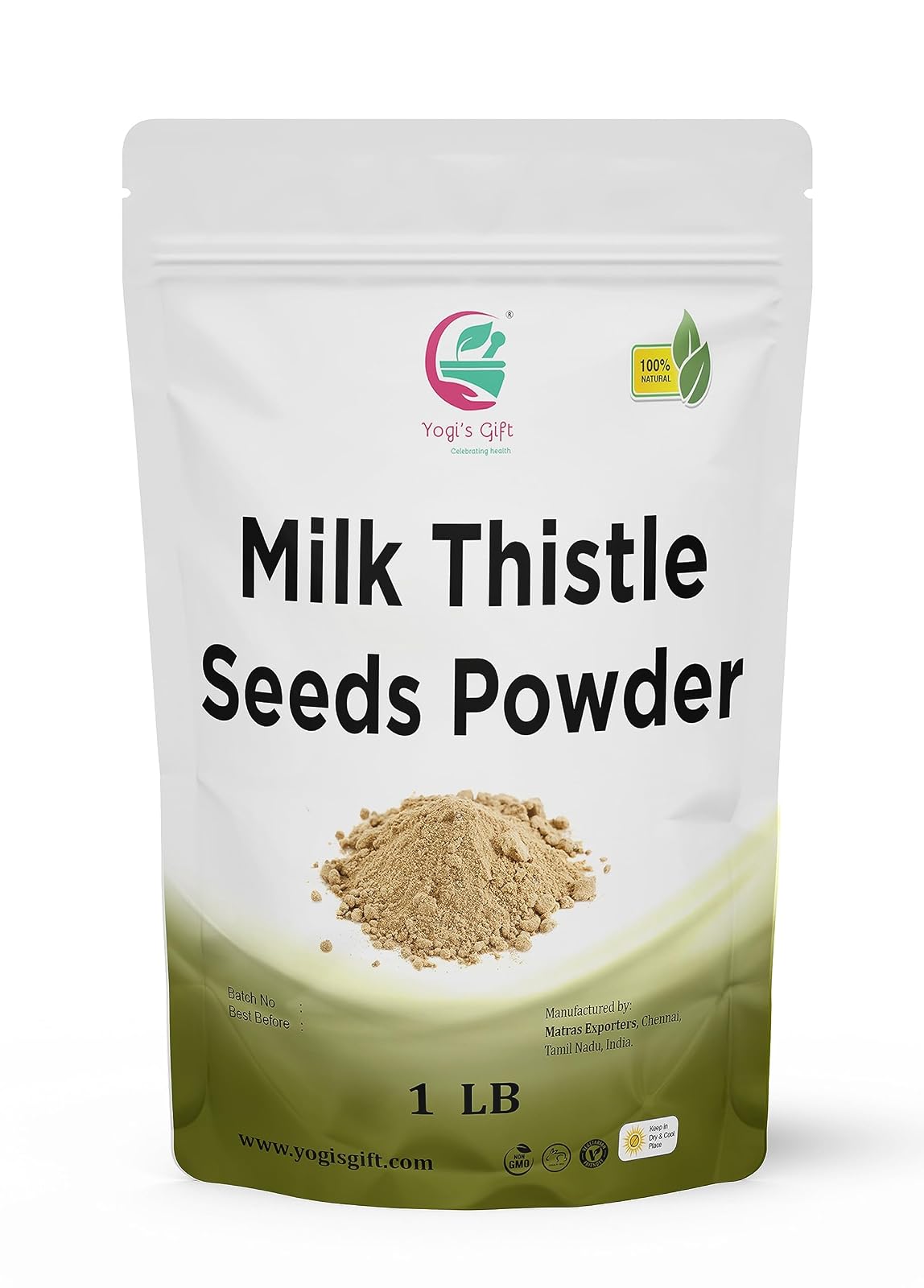 organic milk thistle seed powder