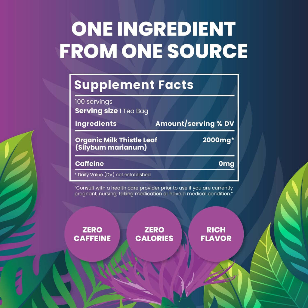 organic milk thistle tea blend