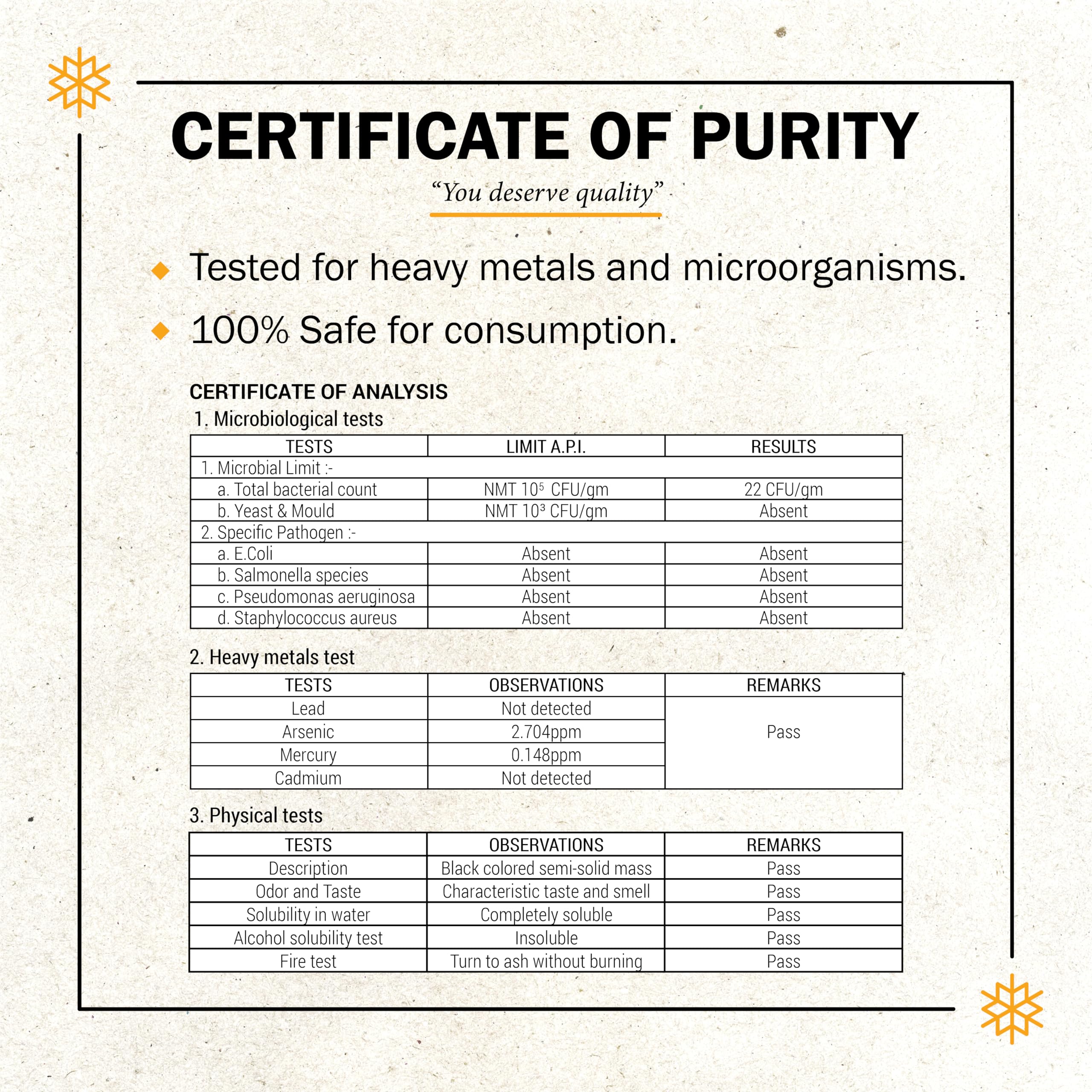 Organic minerals for daily nutrition