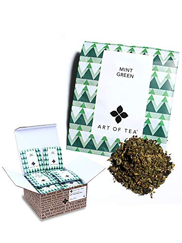 organic mint green tea sachets