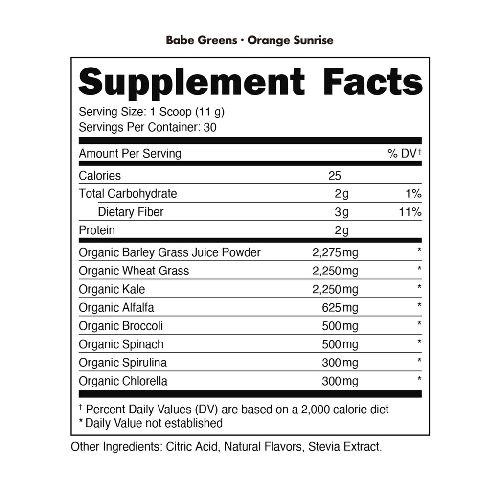 organic mixed greens superfood powder
