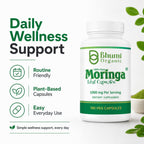 Organic Moringa capsules for daily use