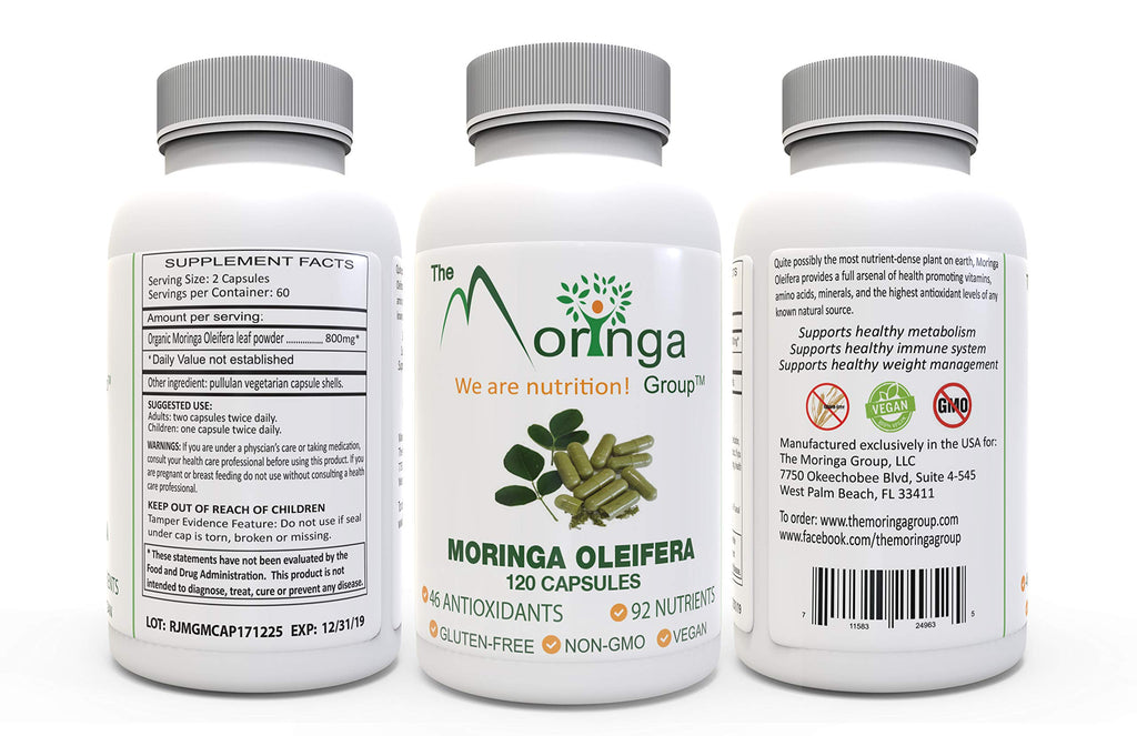 organic moringa capsules for detox