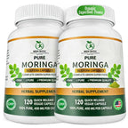 Organic Moringa capsules for energy