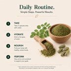 Organic Moringa capsules for health