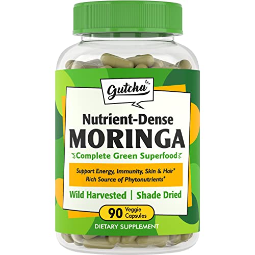 Organic moringa capsules for immune support