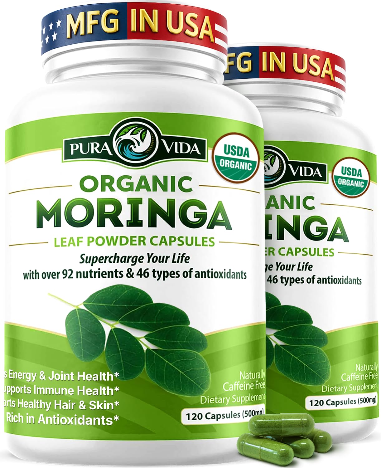 organic moringa capsules for wellness