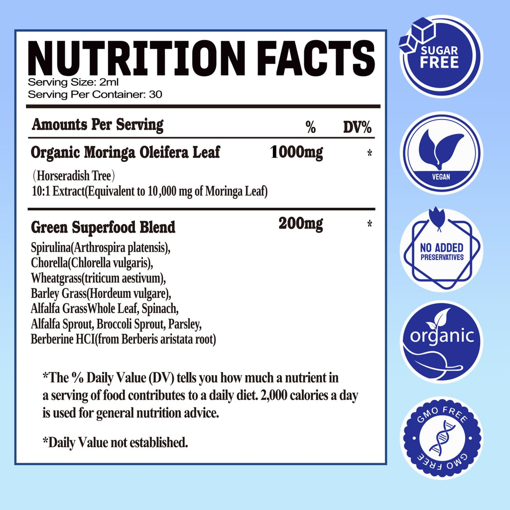 Organic Moringa extract for vitality