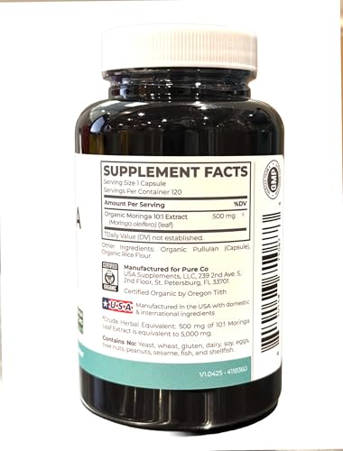 Organic Moringa for detox support