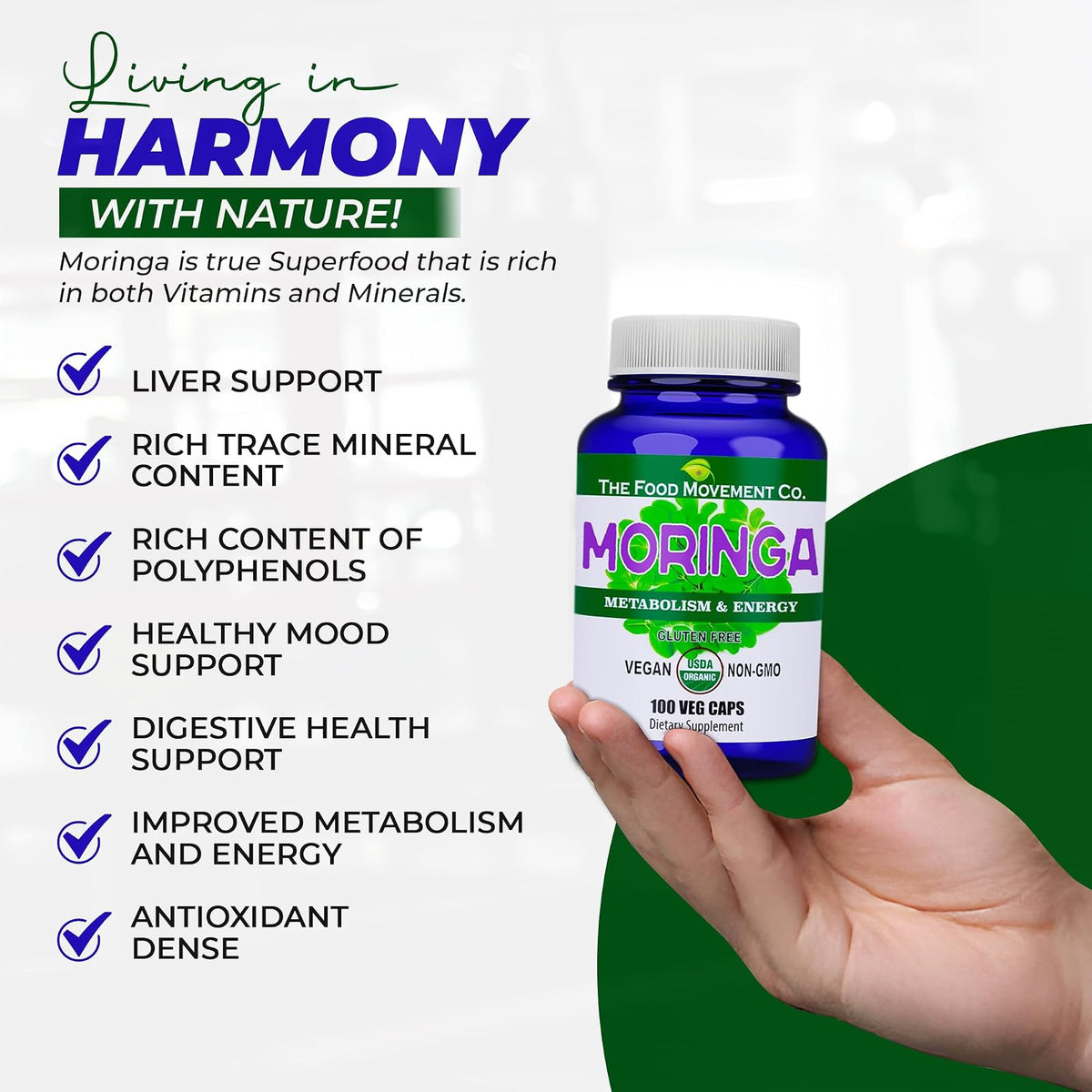 organic Moringa for immune support