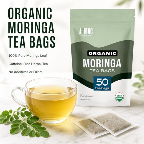 Organic Moringa herbal tea bags
