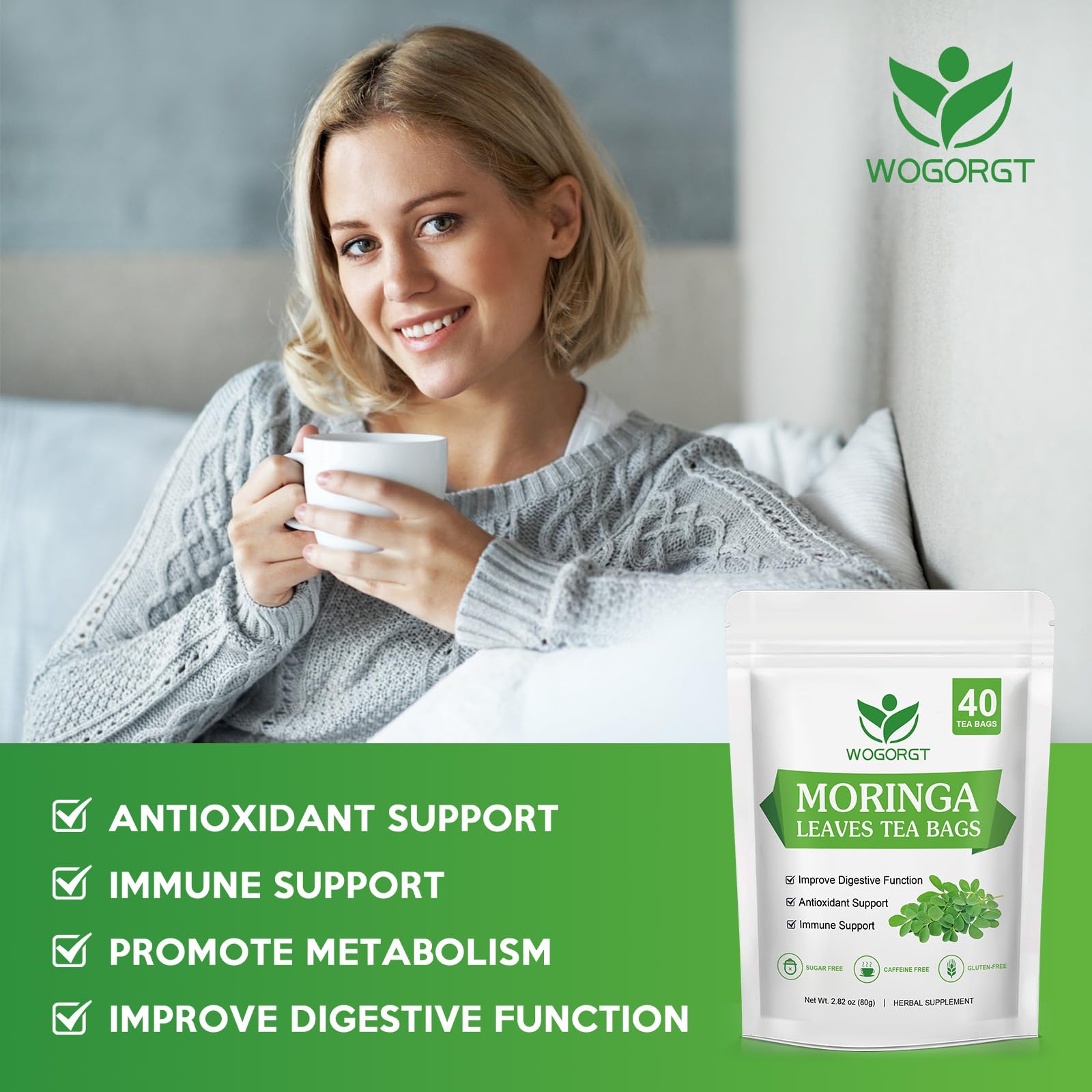 organic moringa herbal tea benefits