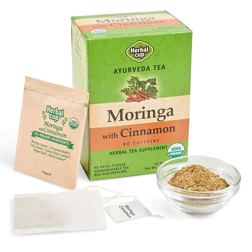 organic moringa herbal tea blend