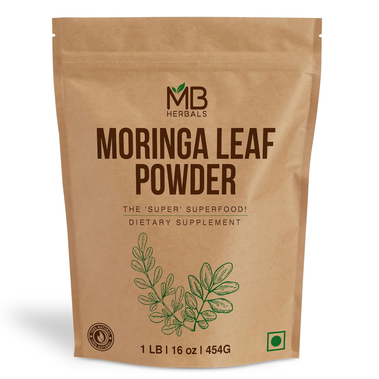 organic moringa leaf powder 1 lb