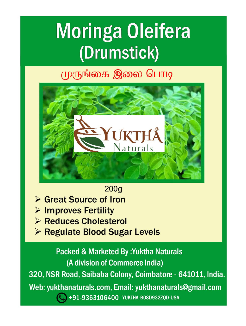 organic moringa leaf powder benefits