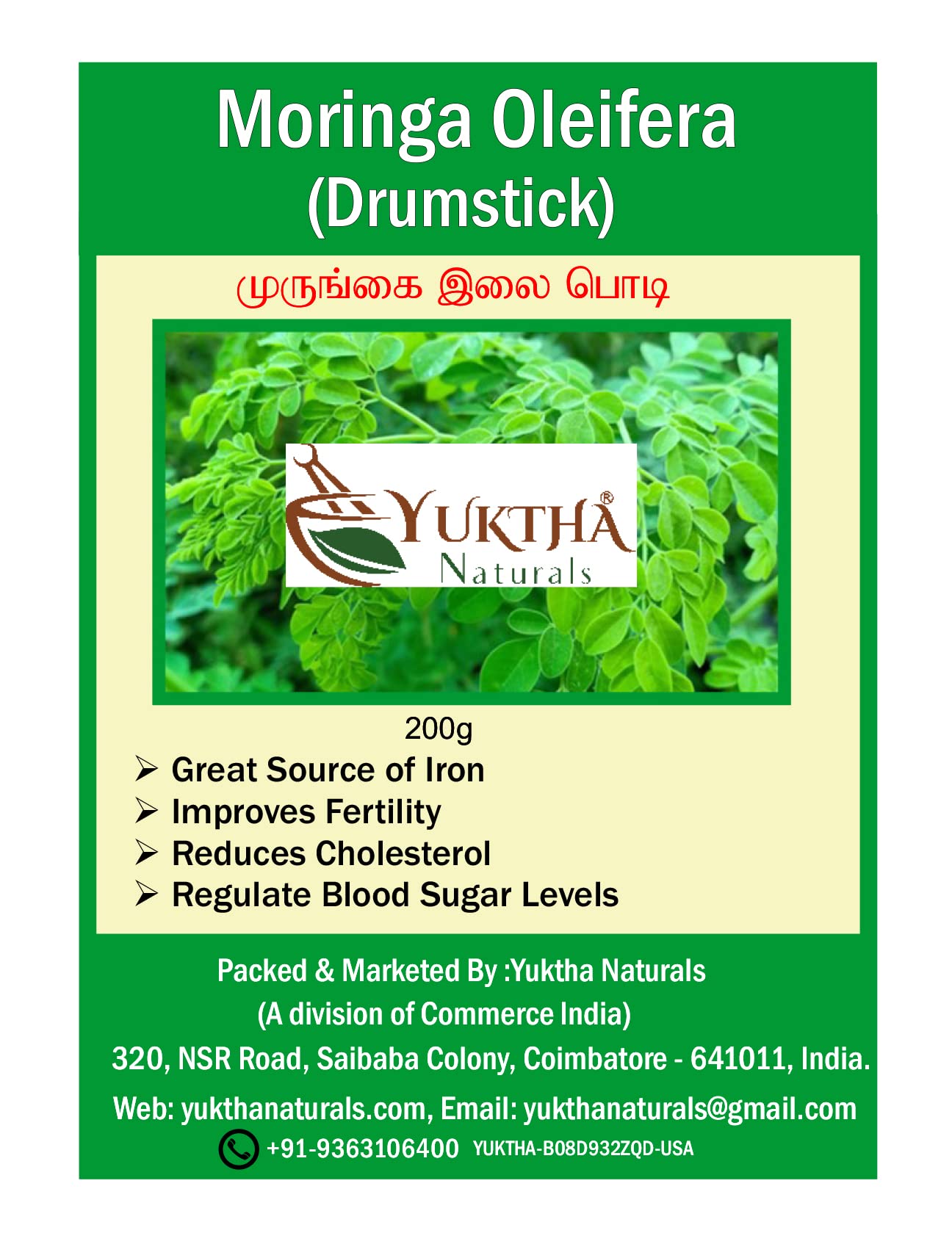 organic moringa leaf powder benefits