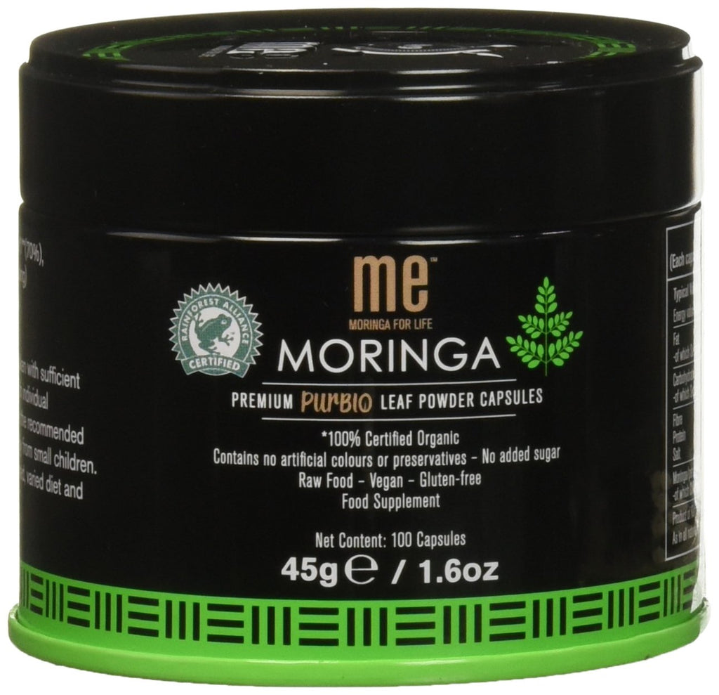 organic moringa leaf powder capsules