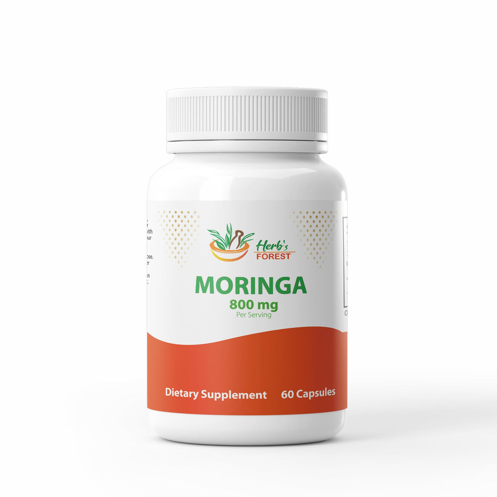 organic moringa leaf powder capsules