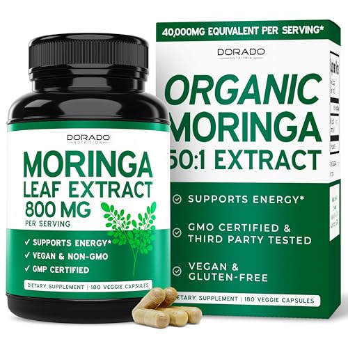 organic moringa leaf powder capsules