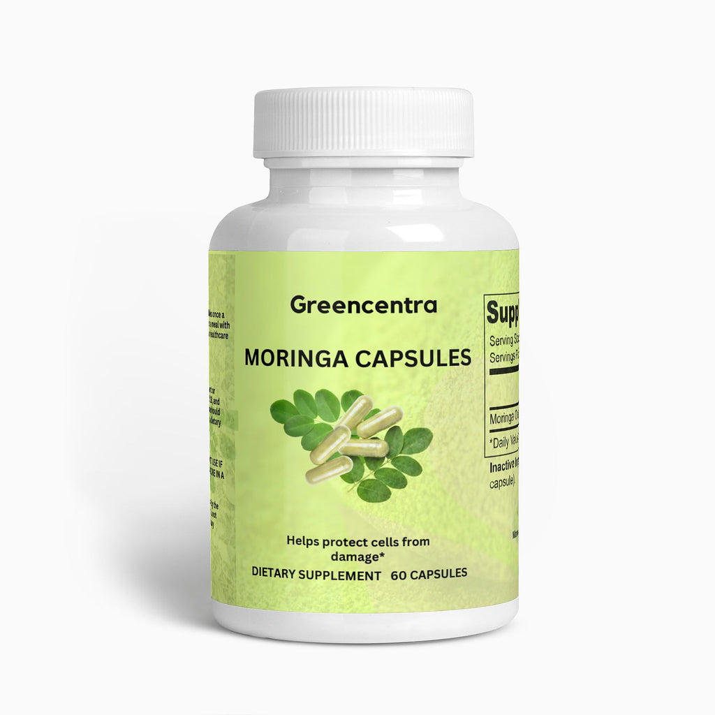 organic moringa leaf powder capsules