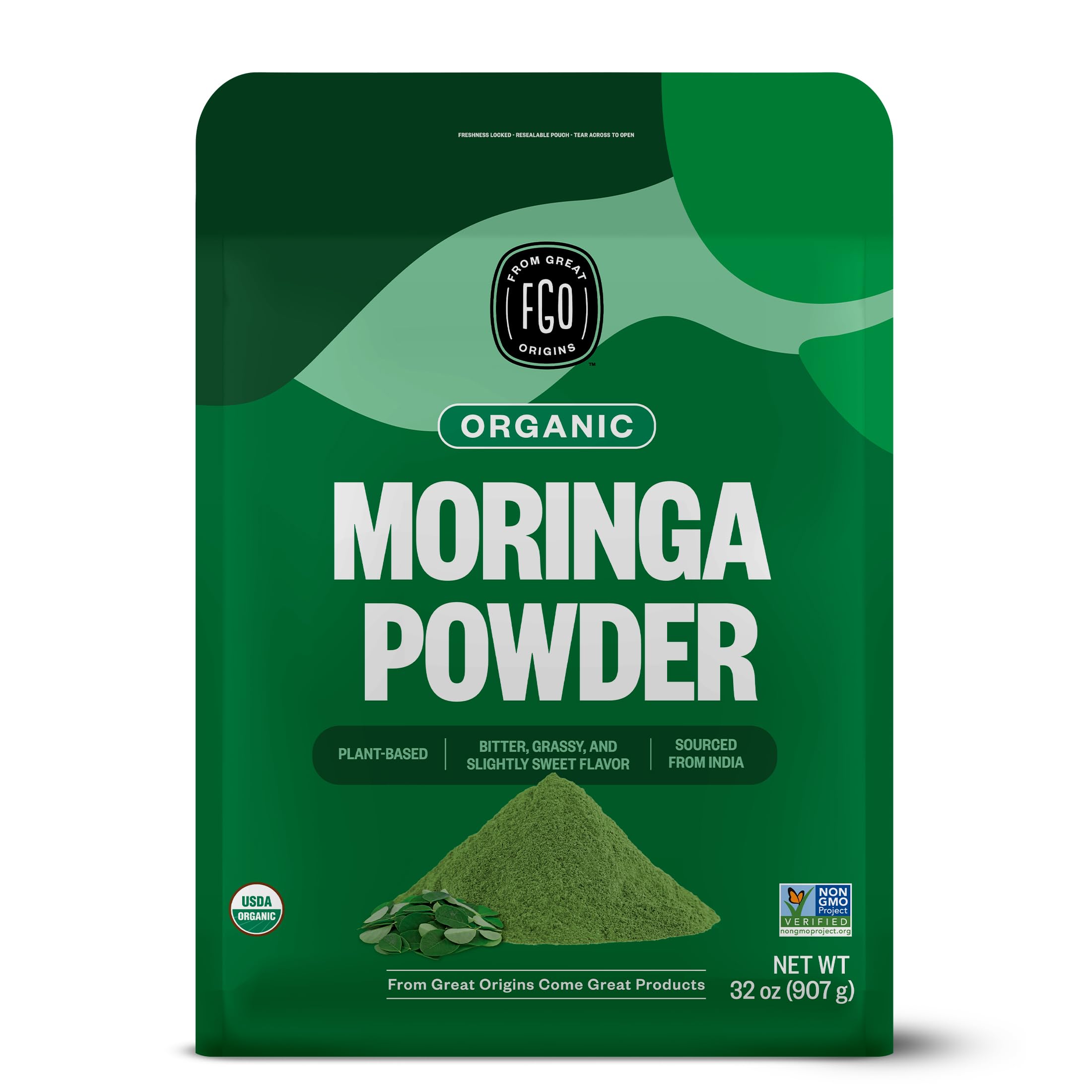 organic moringa leaf powder