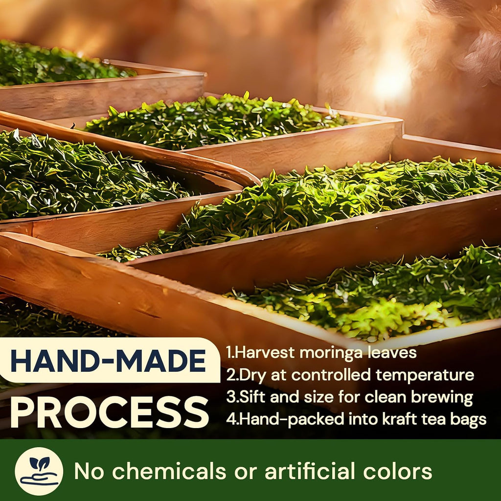 organic moringa leaf tea bags