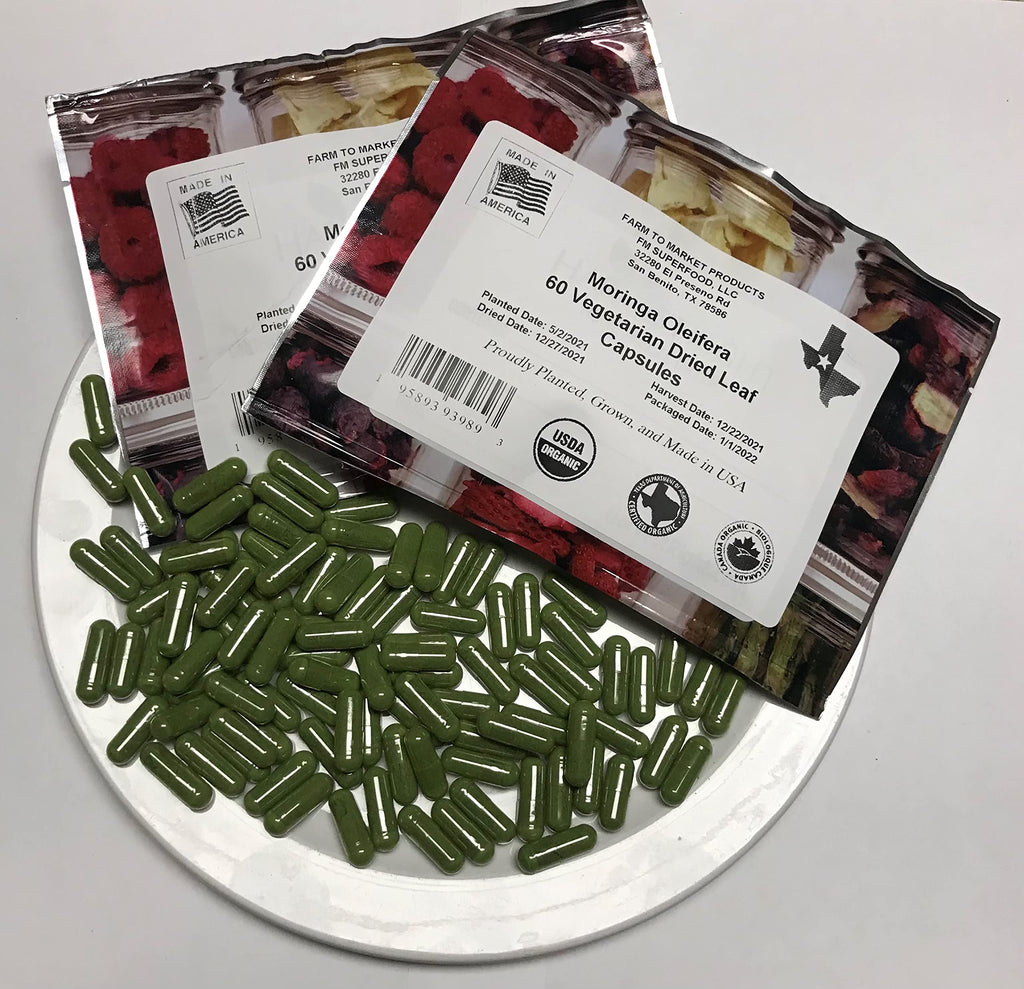 organic moringa oleifera capsules benefits