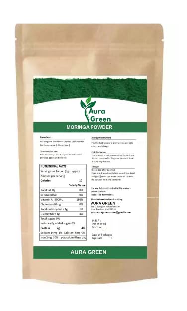 Organic moringa powder for protein