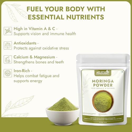 Organic Moringa powder for skin health