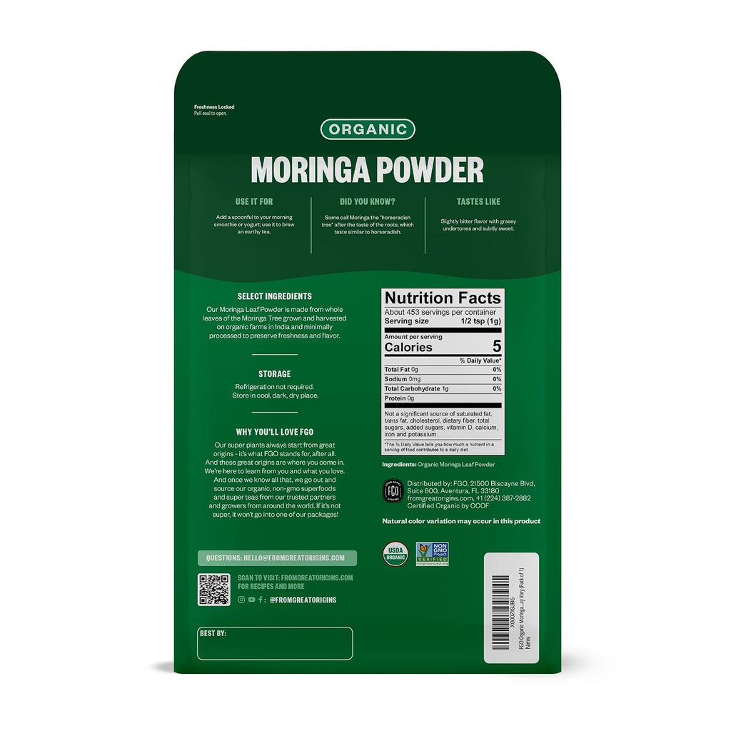 organic moringa powder for smoothies