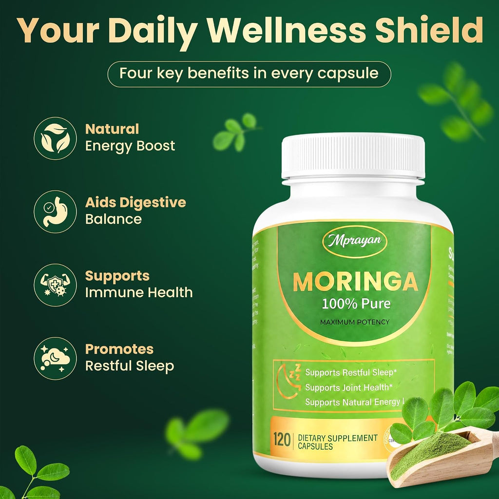Organic Moringa supplement for energy