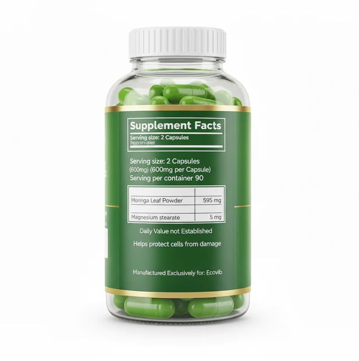 Organic Moringa supplement for energy
