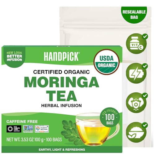 organic moringa tea bags 100 count