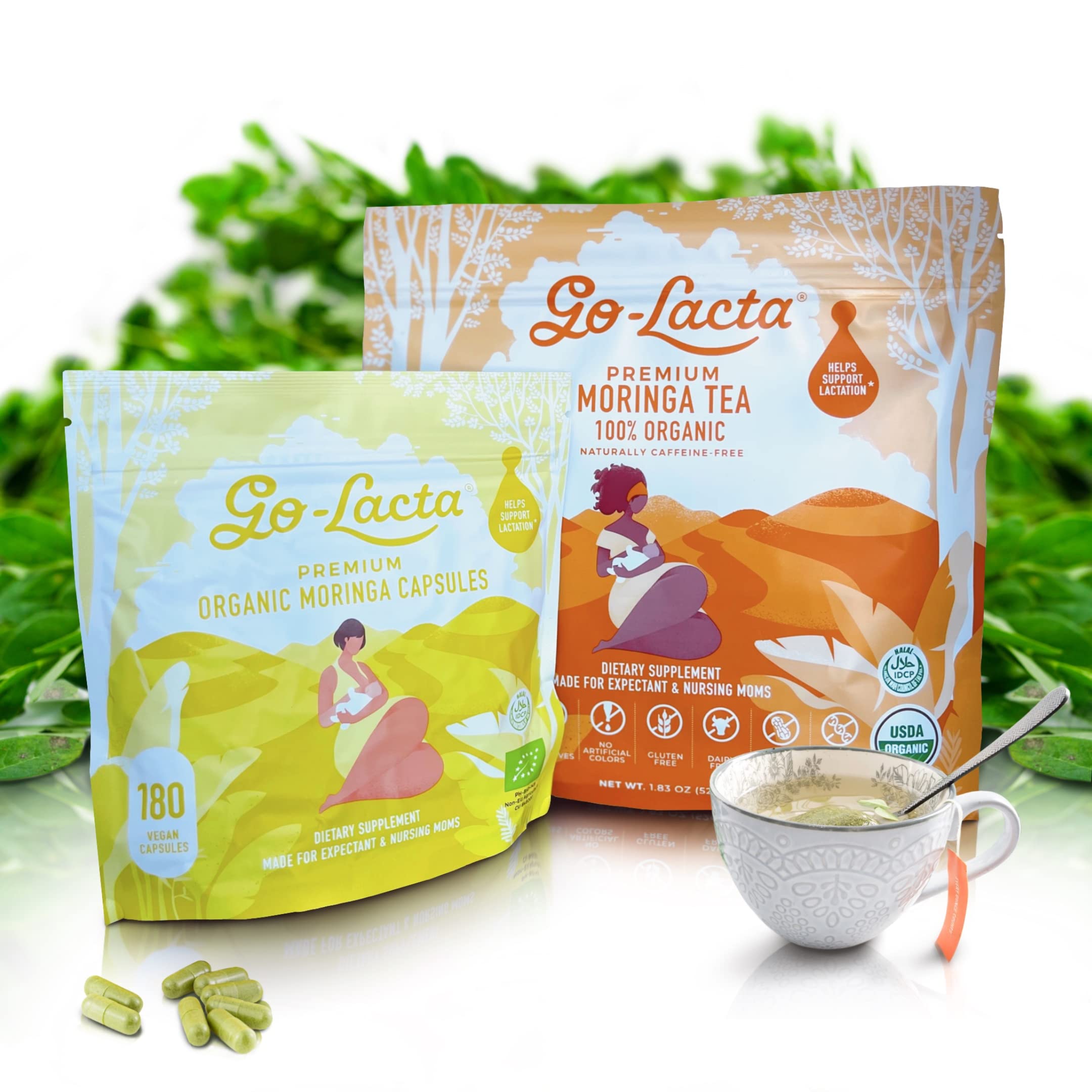 organic moringa tea bags for moms
