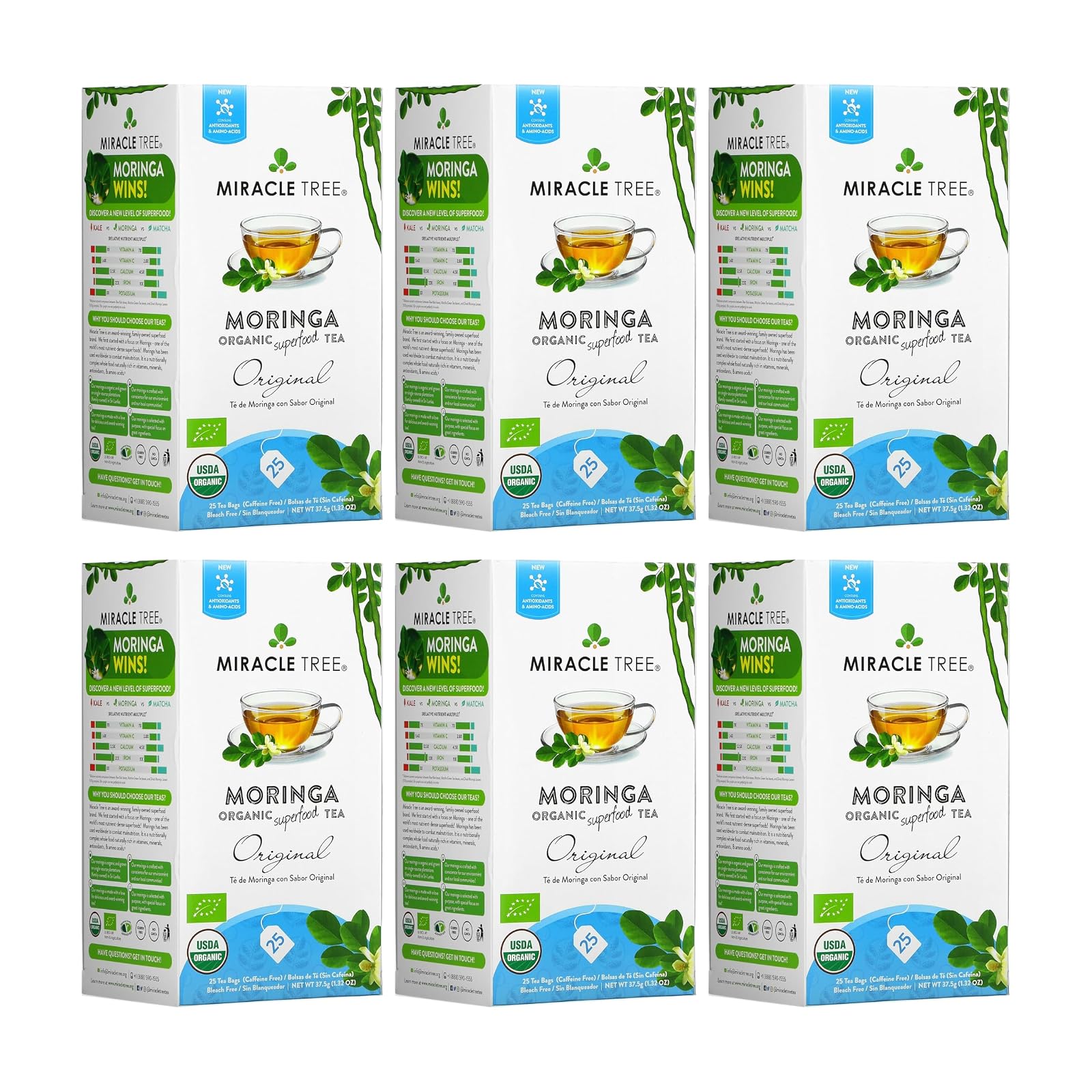 organic moringa tea bags