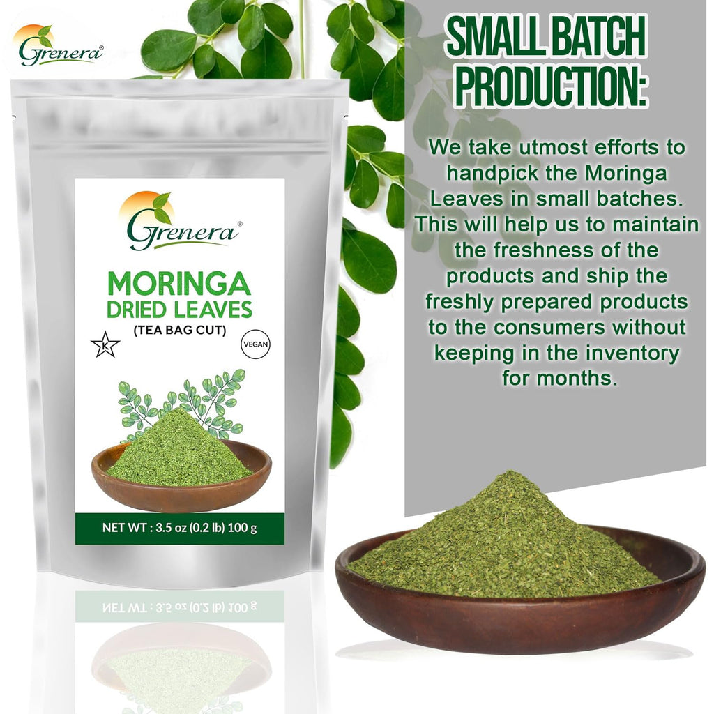 Organic moringa tea for vitality