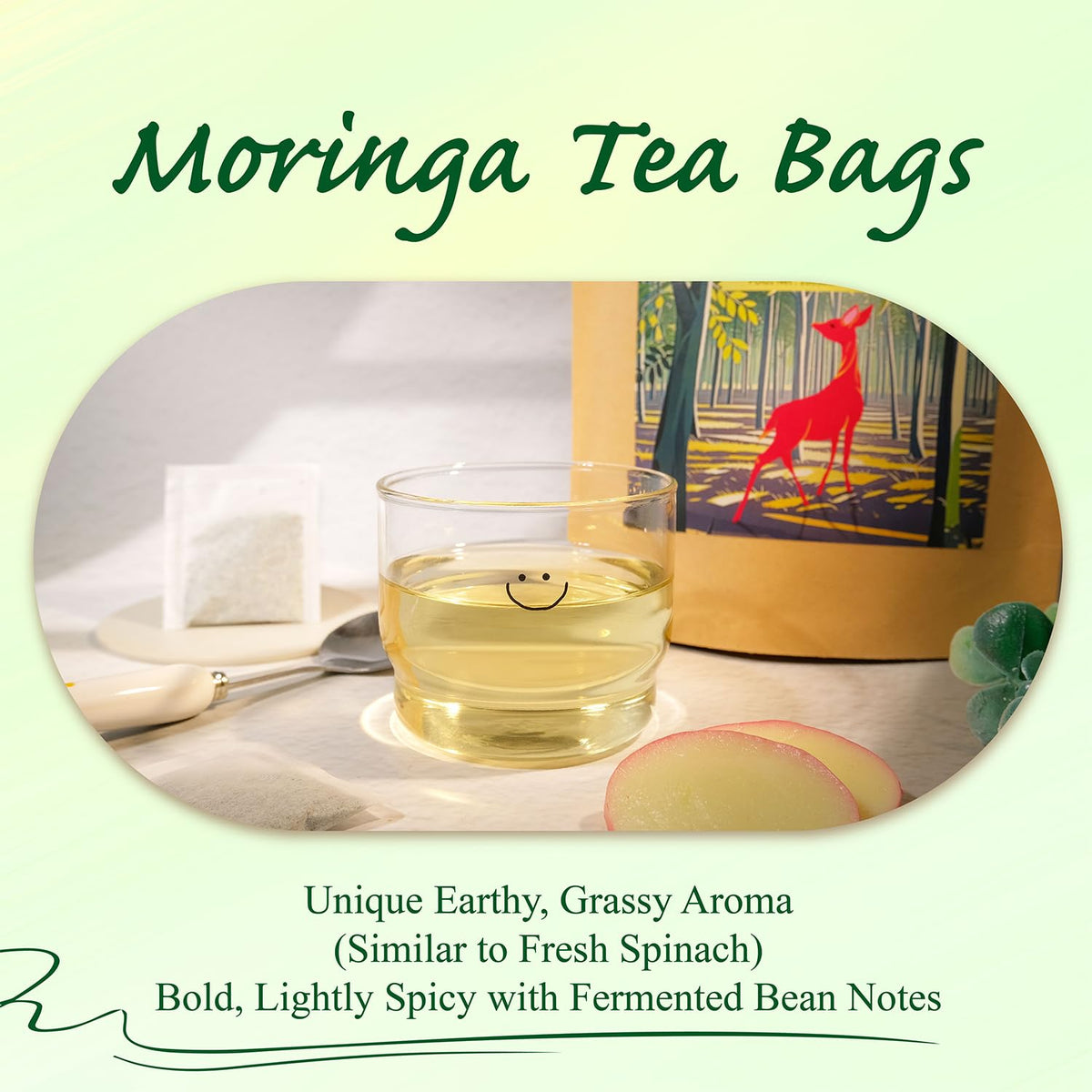 Organic Moringa tea for wellness