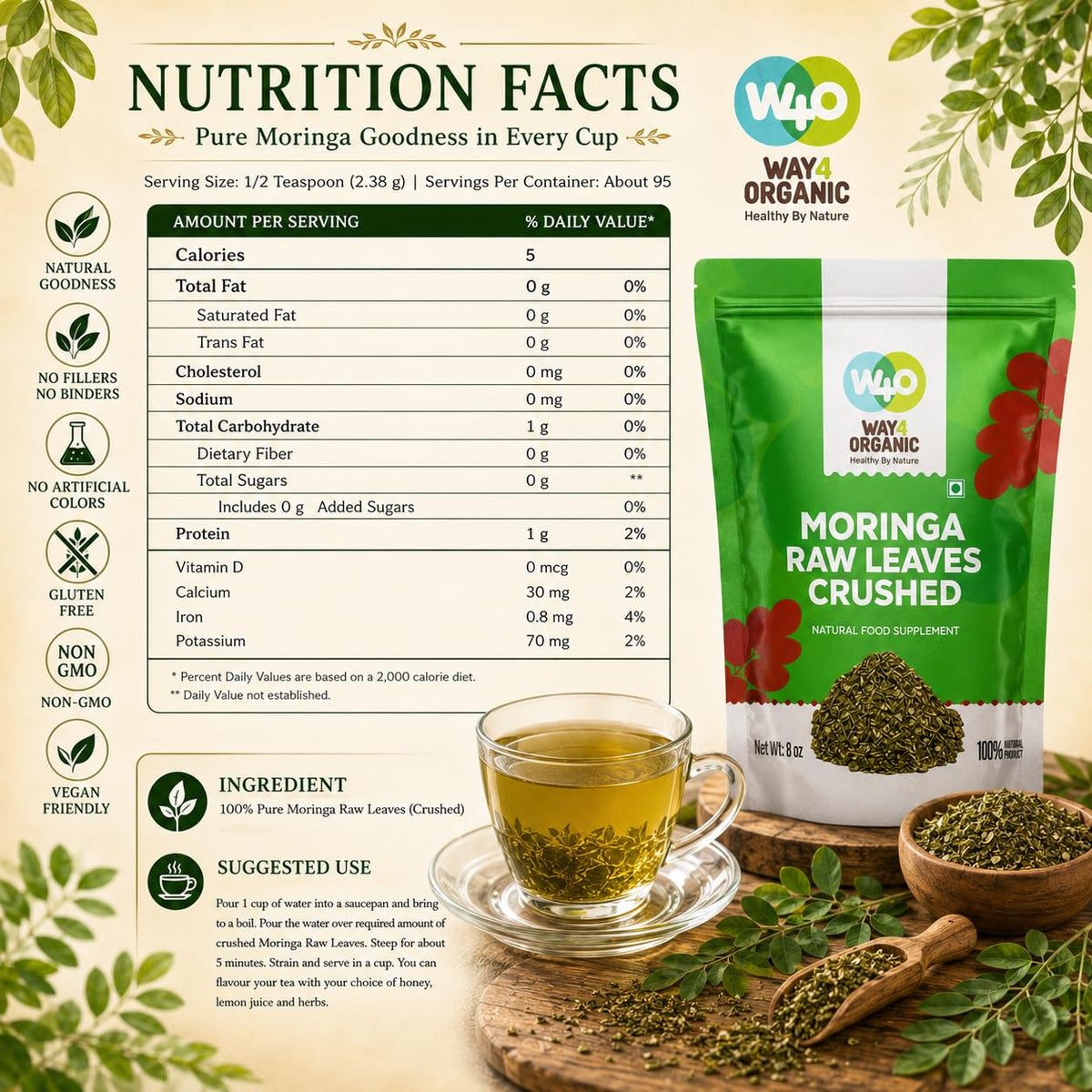 organic moringa tea for wellness