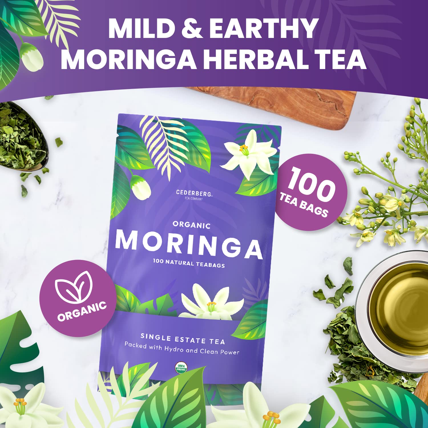 organic moringa tea for wellness