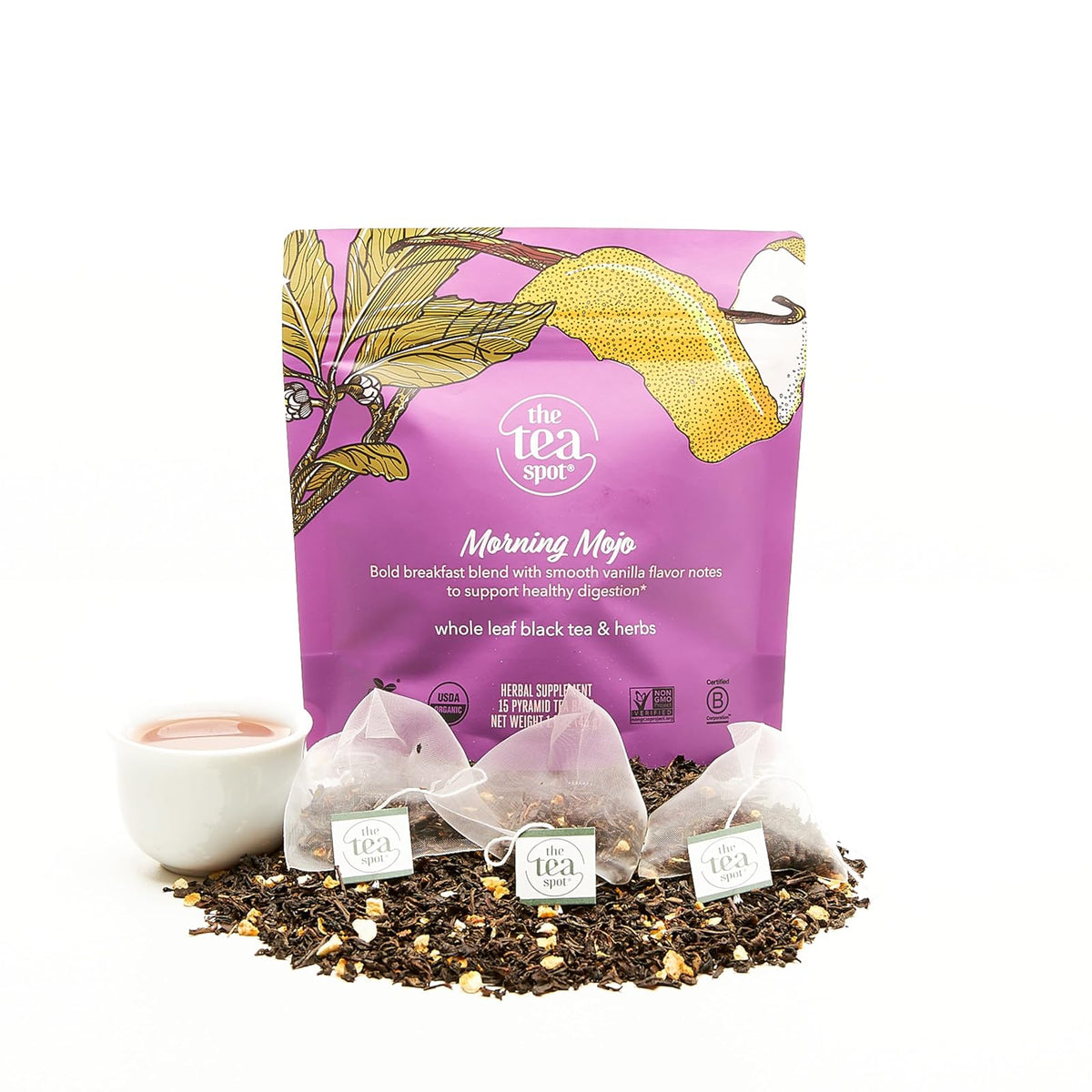 organic morning mojo black tea bags