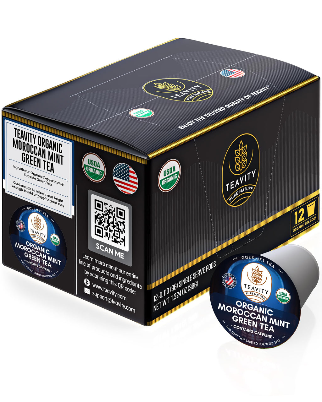 organic Moroccan mint tea samplers