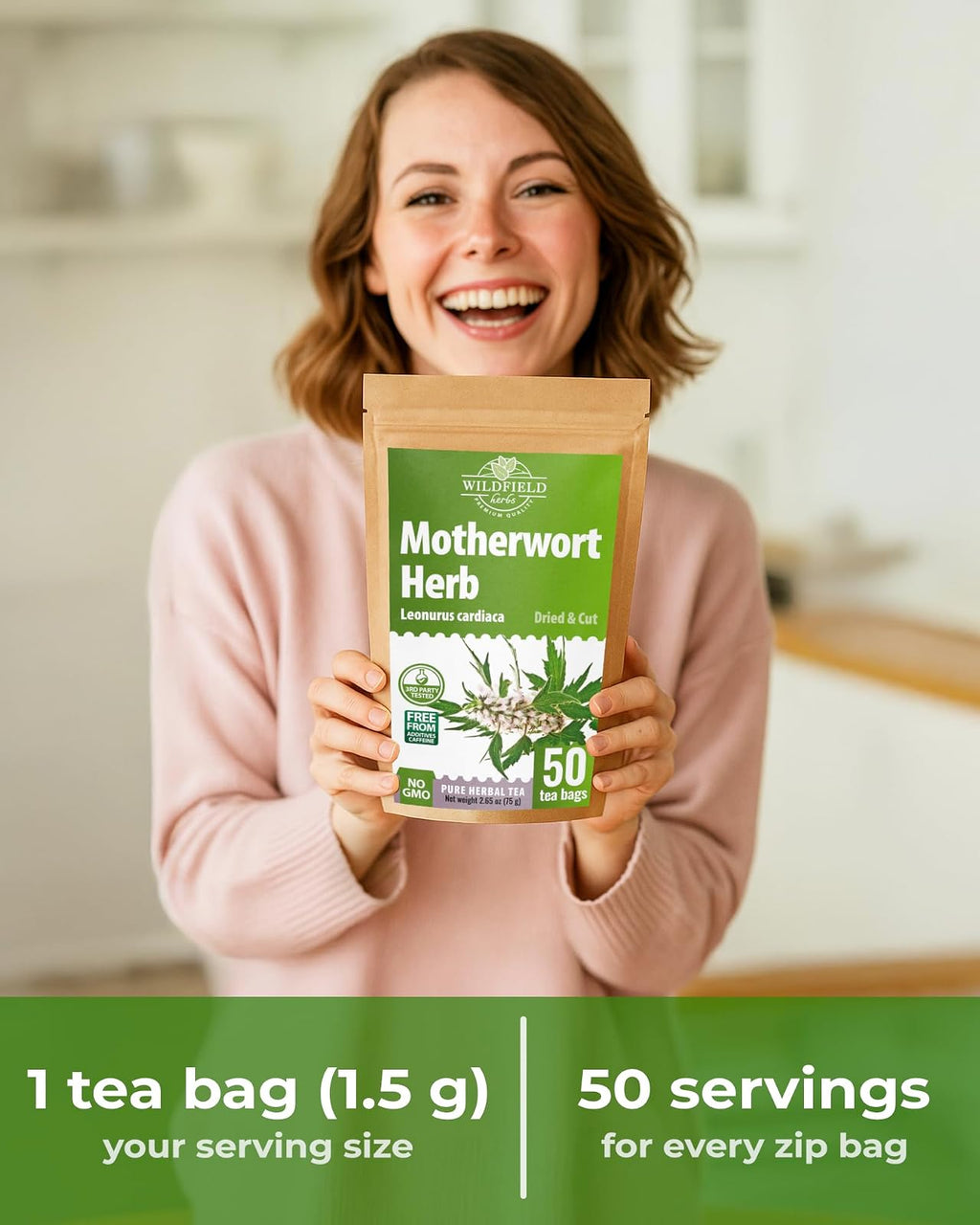 organic motherwort tea for wellness