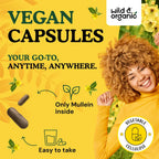 Organic Mullein capsules for healthy lungs