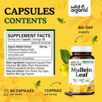Organic Mullein capsules for natural relief
