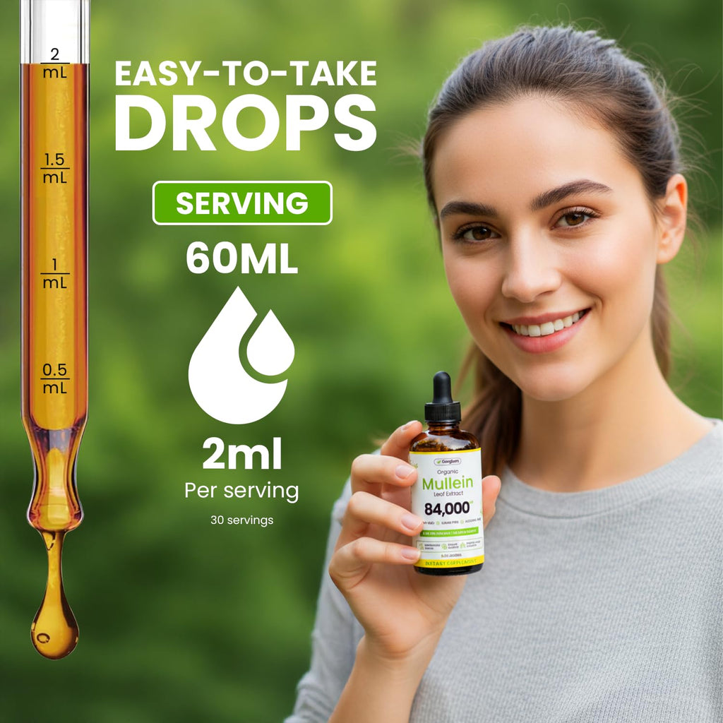 organic mullein drops for herbal remedies