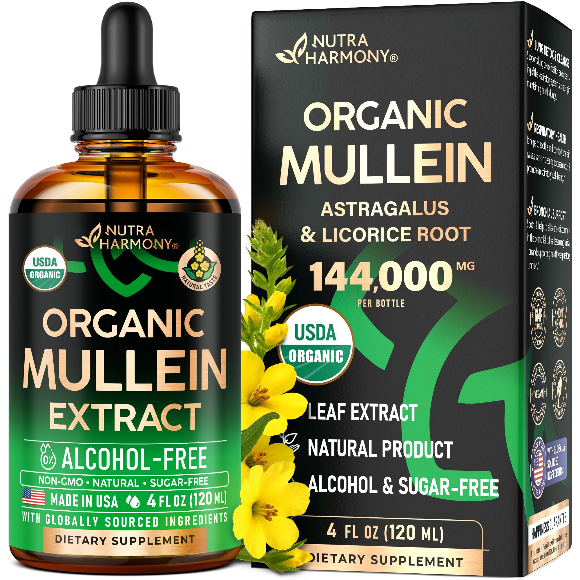 organic mullein drops for lungs