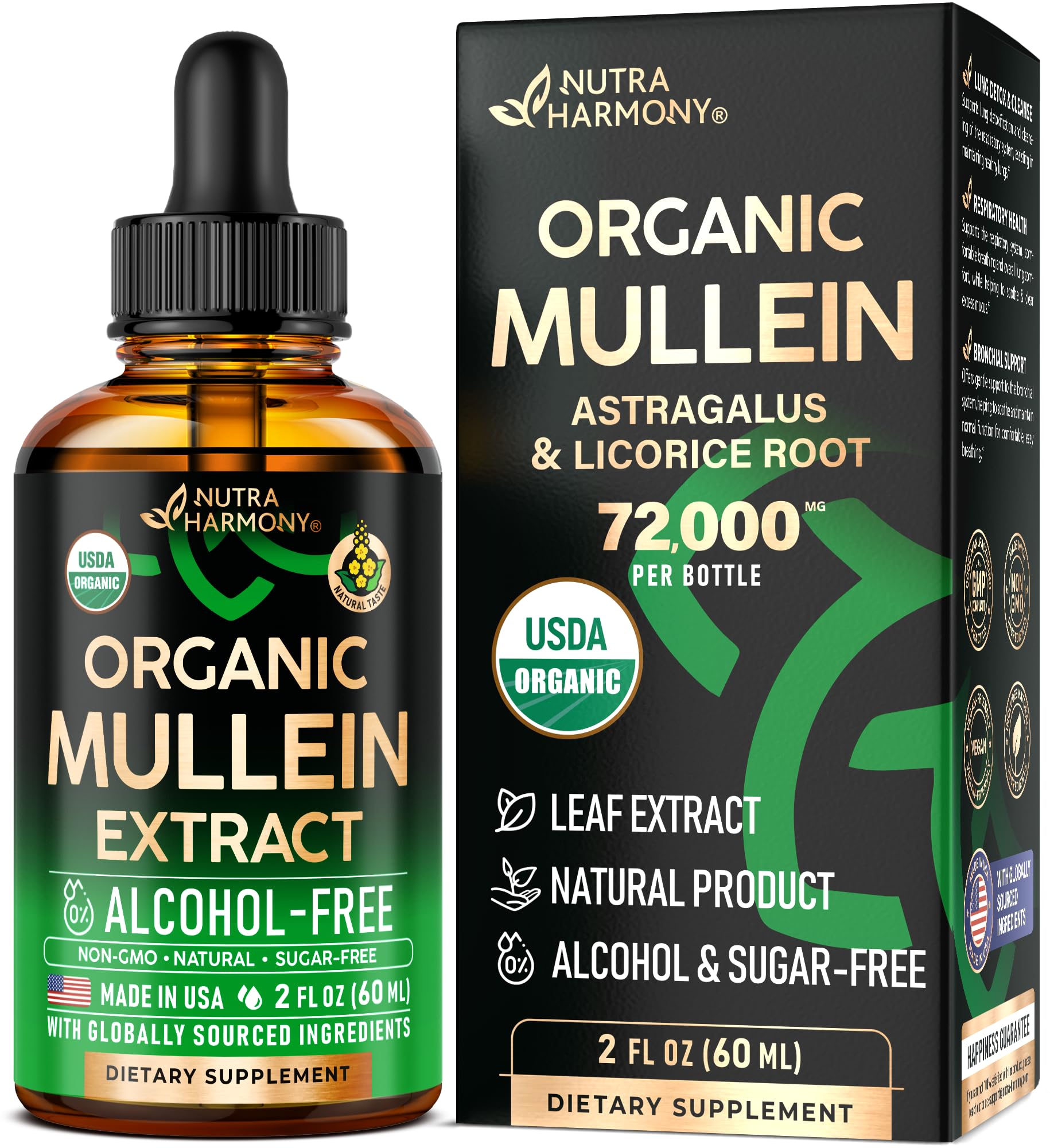 organic mullein drops for lungs