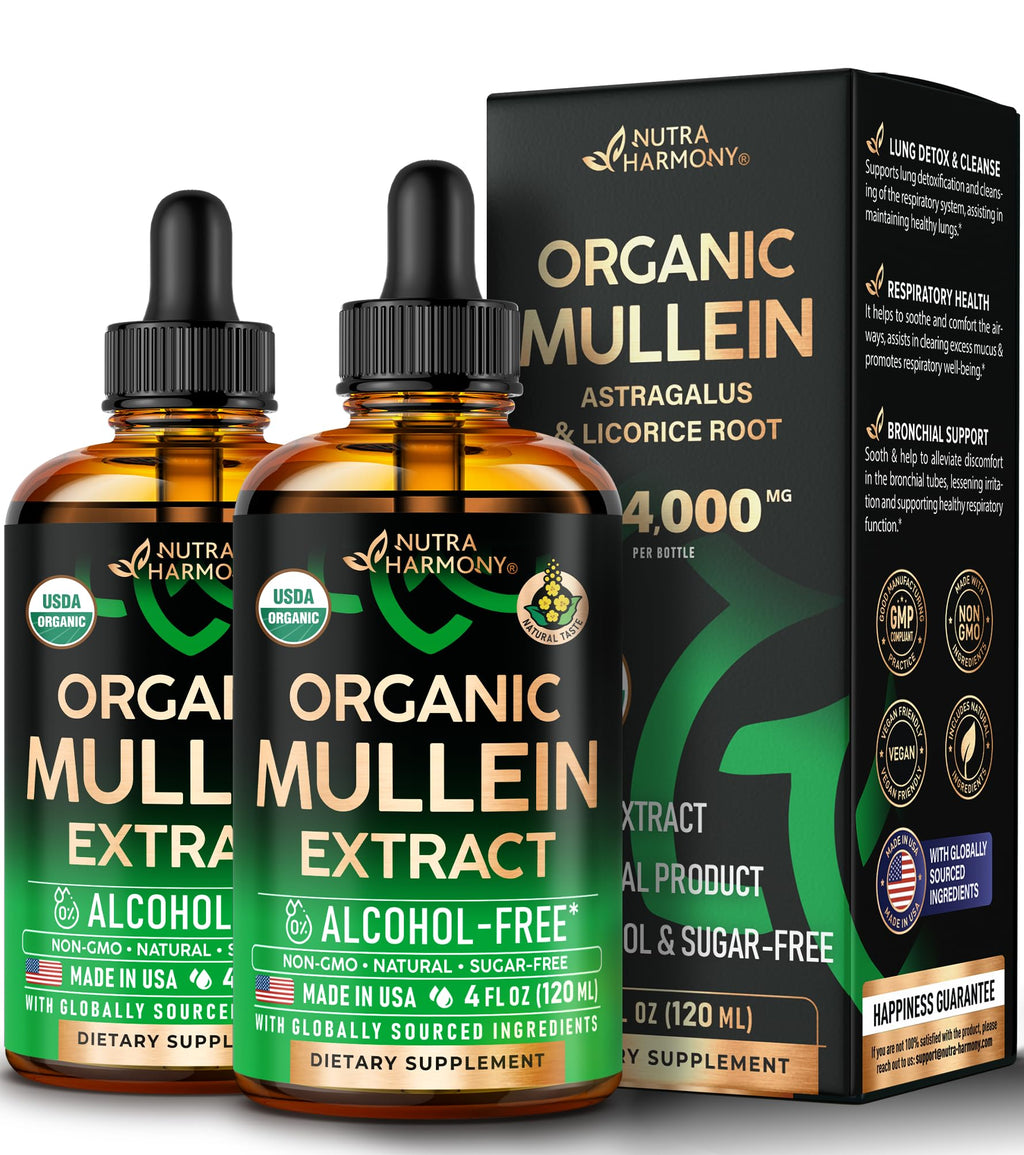 organic mullein drops for lungs
