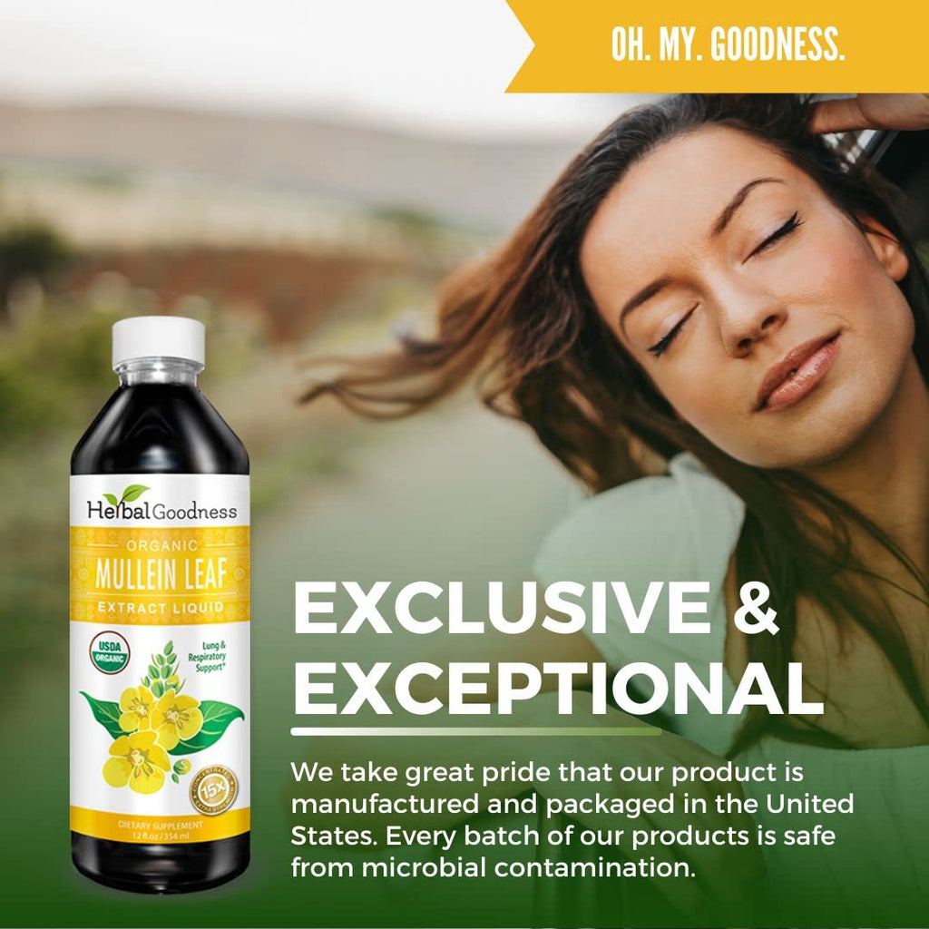 Organic mullein drops for soothing relief